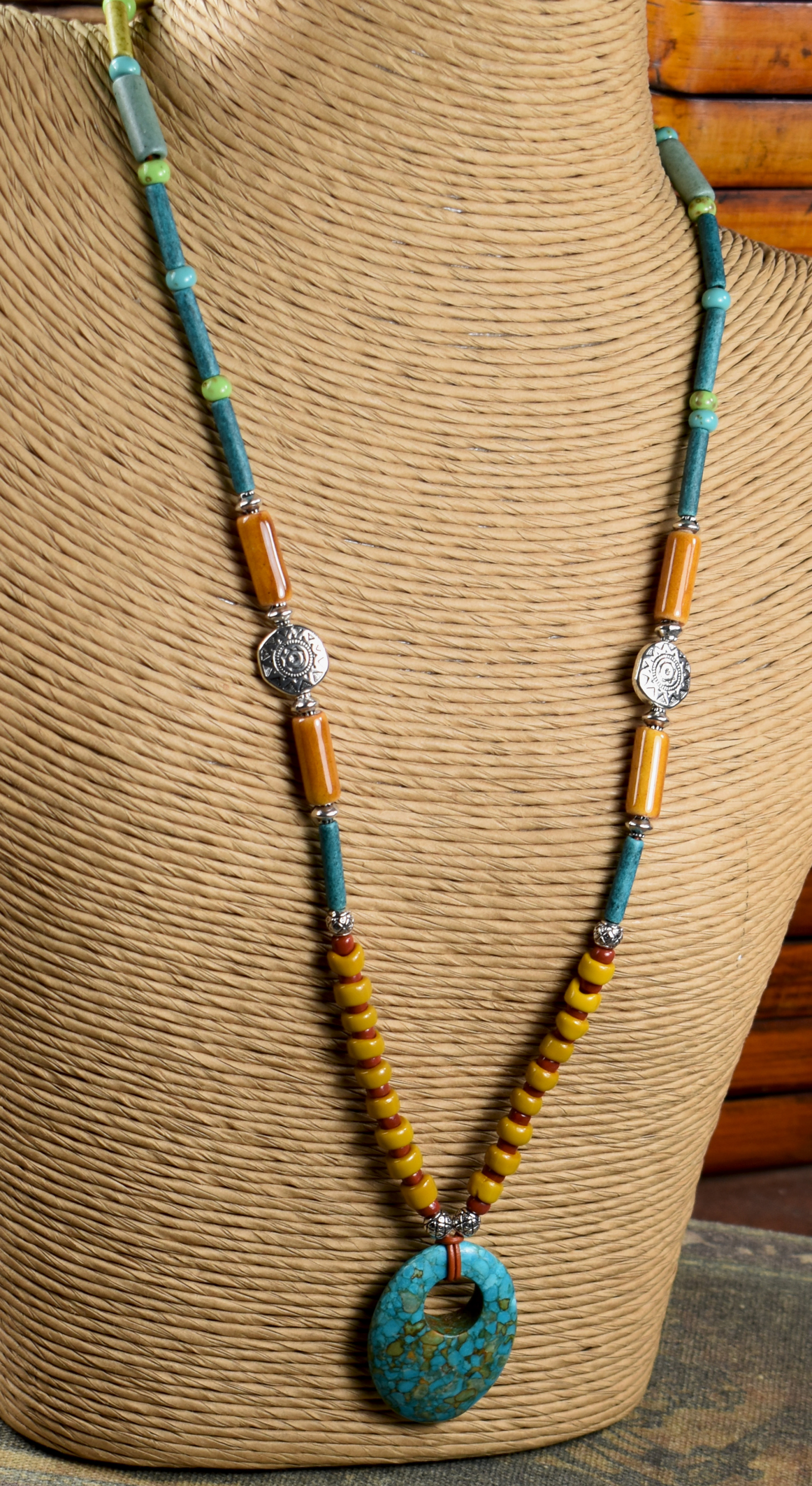 Southwest Turquoise Tribal Teen Necklace | Chrysalis Tribal Jewelry